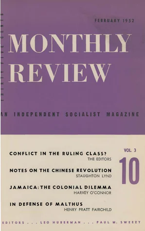 Monthly Review Vol. 03 (1951–1952), No. 10 (February 1952) - Monthly ...