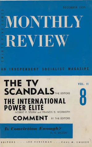 Monthly Review Vol. 11 (1959–1960), No. 08 (December 1959) - Monthly ...