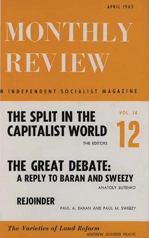 Monthly Review Vol. 14 (1962–1963), No. 12 (April 1963) - Monthly ...