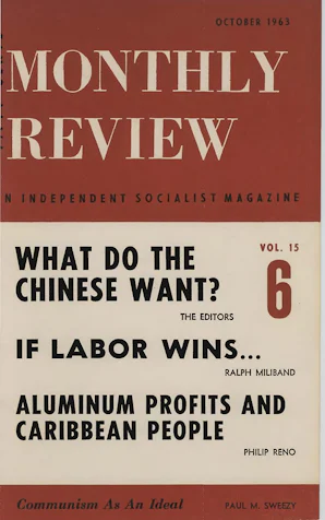 Monthly Review Vol. 15 (1963–1964), No. 06 (October 1963) - Monthly ...