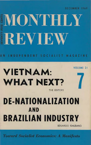Monthly Review Vol. 21 (1969–1970), No. 07 (December 1969) - Monthly ...