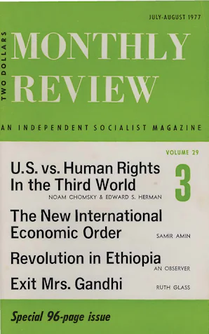 Monthly Review Vol. 29 (1977–1978), No. 03 (July-August 1977) - Monthly ...