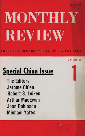 Monthly Review Vol. 31 (1979–1980), No. 01 (May 1979) - Monthly Review ...