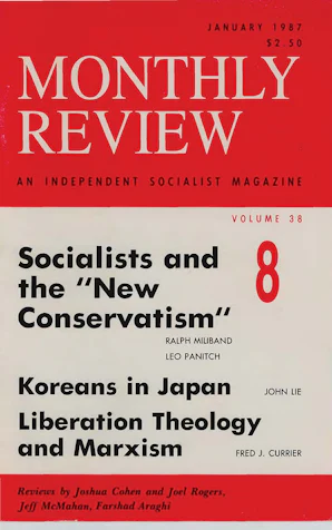 Monthly Review Vol. 38 (1986–1987), No. 08 (January 1987) - Monthly ...