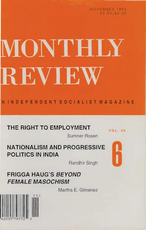 Monthly Review Vol. 45 (1993–1994), No. 06 (November 1993) - Monthly ...